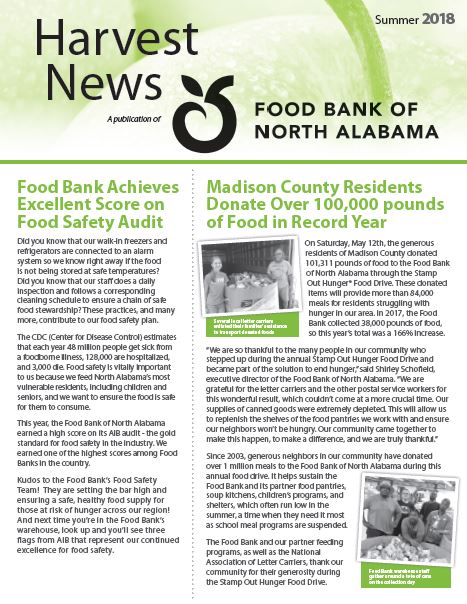Newsletters - Food Bank of North Alabama
